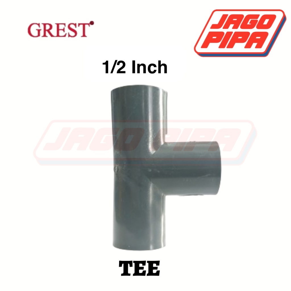 Jual Grest Tee AW 1/2 Inch Cabang 3 T Fitting PVC 1/2" | Shopee Indonesia