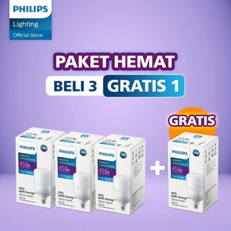 Jual Philips Lampu Lebih Cuan Beli.3Gratis. 1 Radiantline Trueforce.45 ...