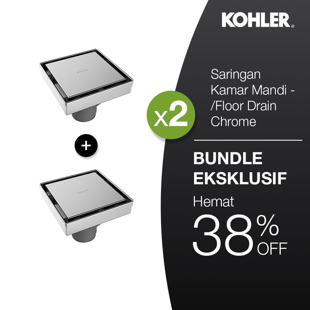 Jual (Bundle Package x 2) KOHLER Saringan Kamar Mandi Hidden / Floor ...