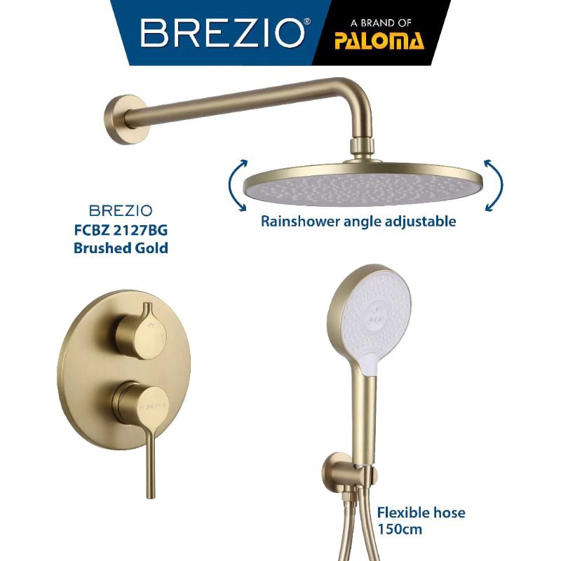 Jual Keran Kran Shower Tanam Set Brezio FCBZ 2127BG Mixer Panas Dingin ...