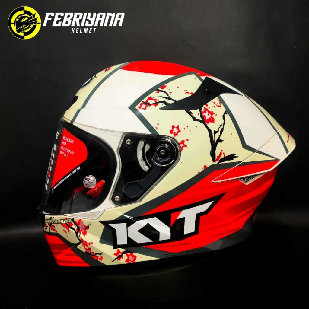 Jual KYT TT COURSE FULL FACE MOTIF XAVI SAKURA | Shopee Indonesia