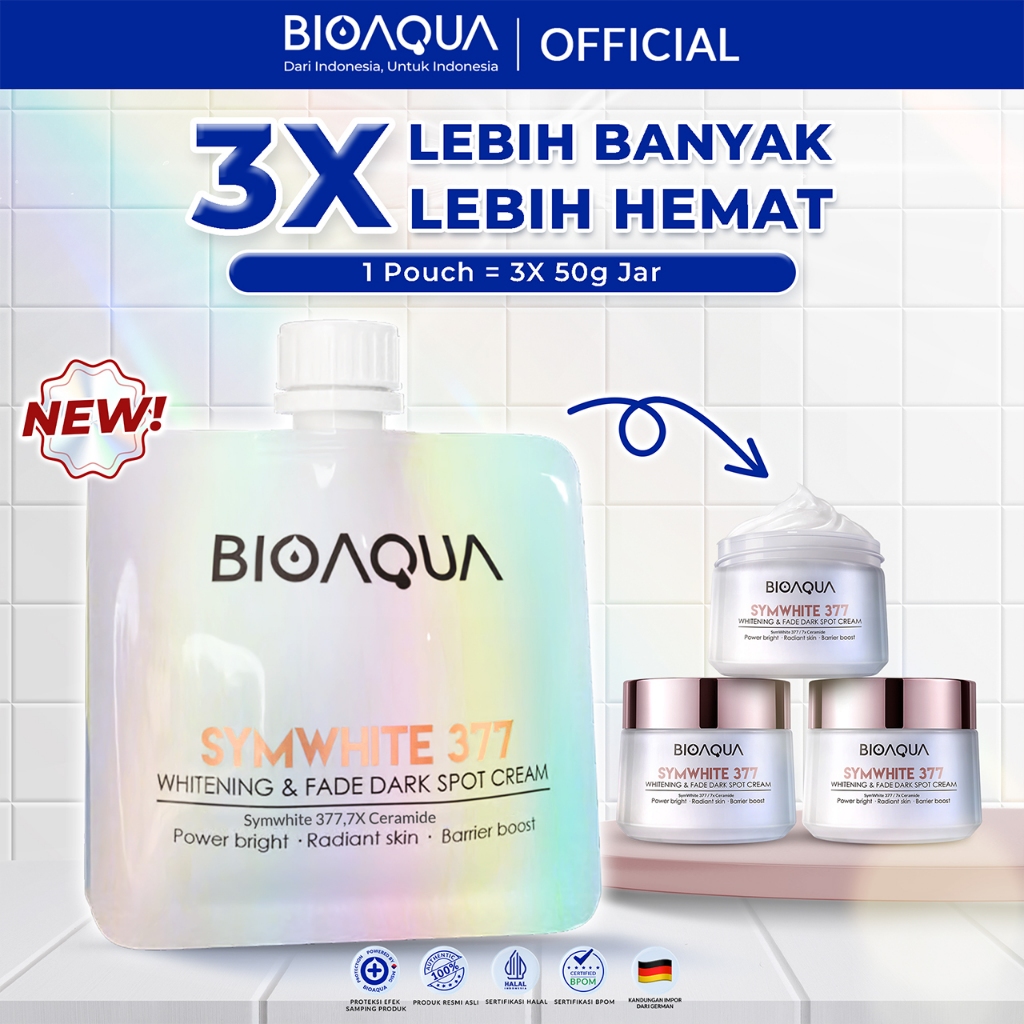 Jual BIOAQUA SymWhite 377 Whitening & Fade Dark Spot Cream BIG SIZE 150g | Shopee Indonesia