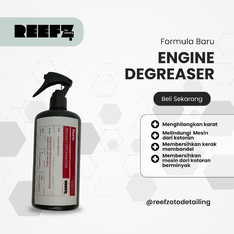 Jual engine degreaser original reefz auto detailing / cairan pembersih ...