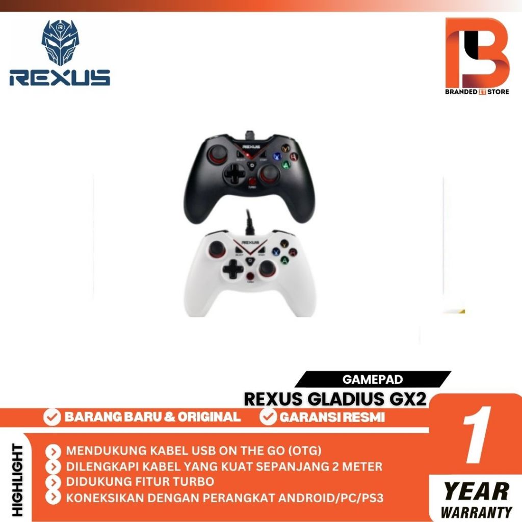 Jual Gamepad Rexus Gladius GX2 Joystick Rexus GX-2 Rexus Gladius GX 2 ...