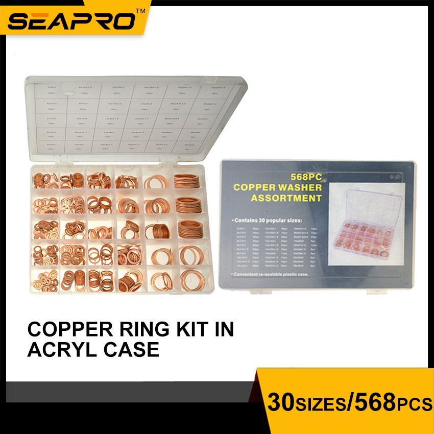 Jual IMPA 813080 Copper Ring Kit 30 sizes / 568 pcs | Shopee Indonesia