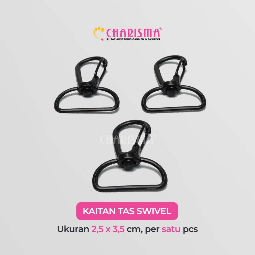 Jual Charisma Besi Kaitan Tas Swivel - Cantolan Tas Besi/ Snap Hook ...