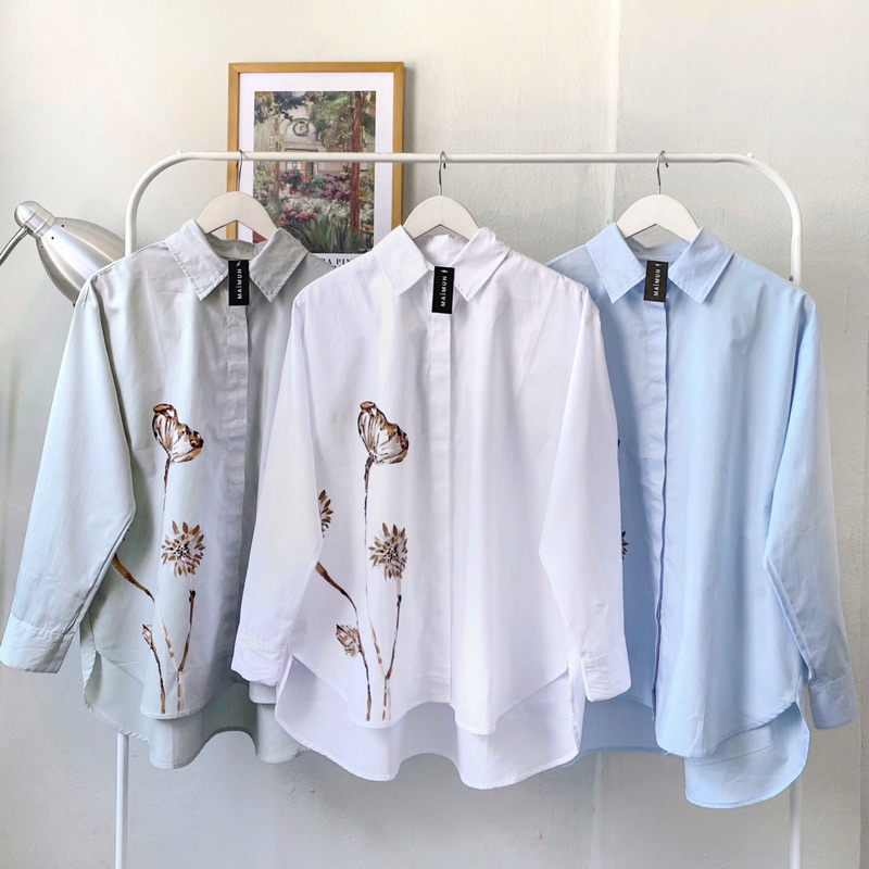 Jual Maimun House - Sanur Shirt (Kemeja Katun Bunga Wanita) | Shopee ...
