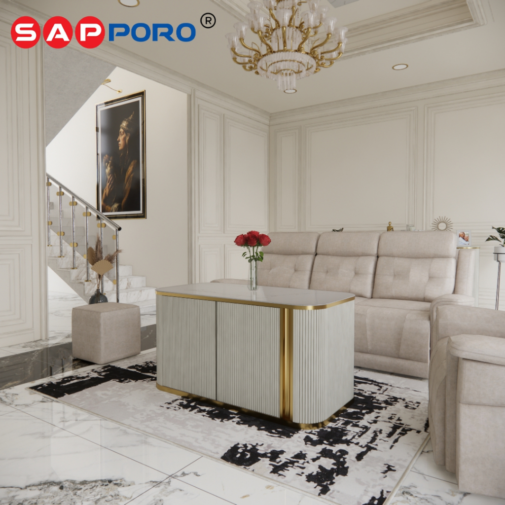 Jual [ LUAR JABODETABEK ] SAPPORO RUSSI - Meja Tamu Marmer | Coffee ...