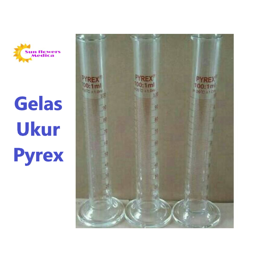 Jual Gelas Ukur Pyrex 10ml - 1000ml Skala Coklat | Shopee Indonesia