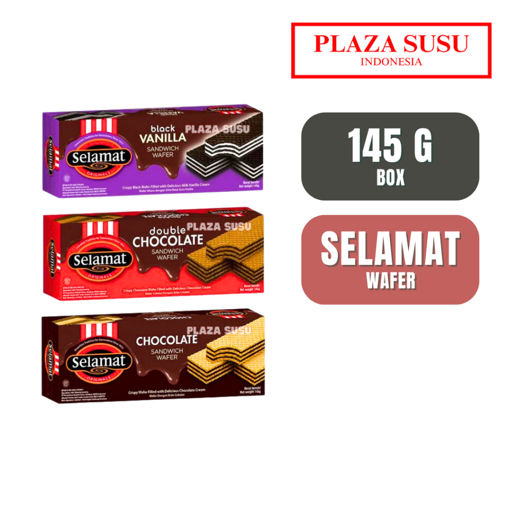 Jual CAMILAN WAFER SELAMAT JAJAN COKELAT DOUBLE CHOCO WAFER BLACK ...