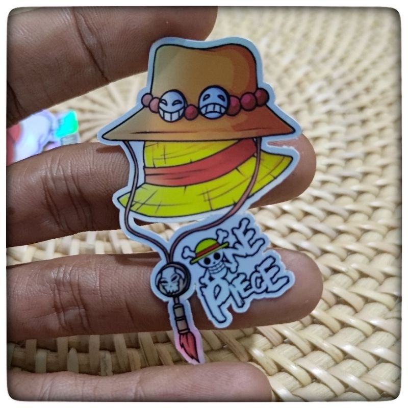 Jual Sticker topi jerami one piece, topi ice, one piece | Shopee Indonesia
