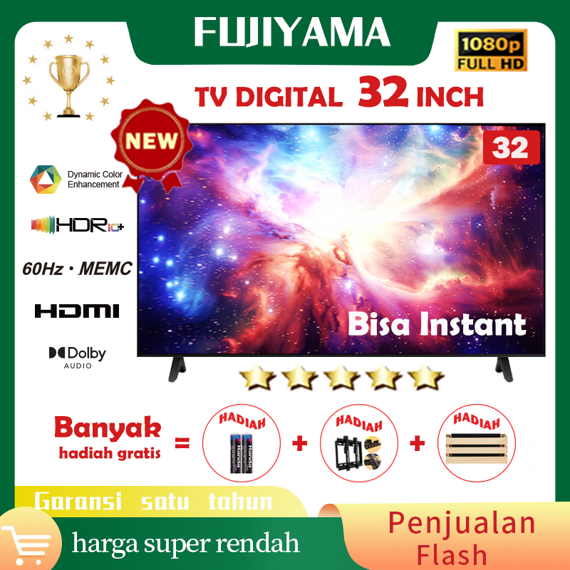 Jual Promosi TV LED 32 Inch TV Digital 32 Inch FHD 1080P HDR 10 Dolby ...