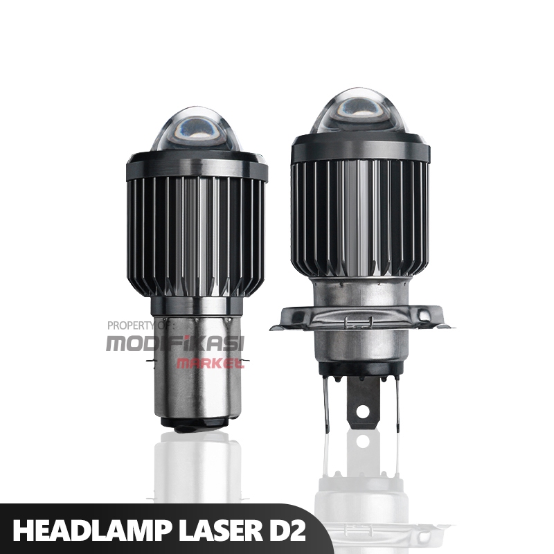 Jual LED LASER D2 H4 H6 BA20D HI LO FULL ALLUMUNIUM HOUSING 12-24V AC ...