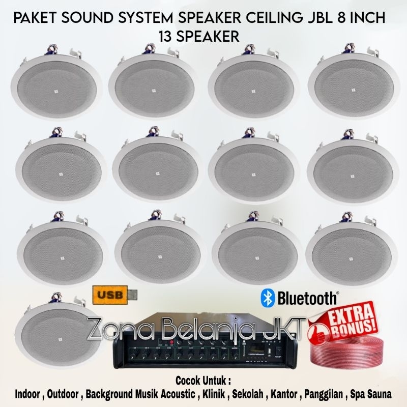 Jual PAKET SOUND SYSTEM SPEAKER RUANGAN INDOOR CAFE RESTO KANTOR KLINIK ...