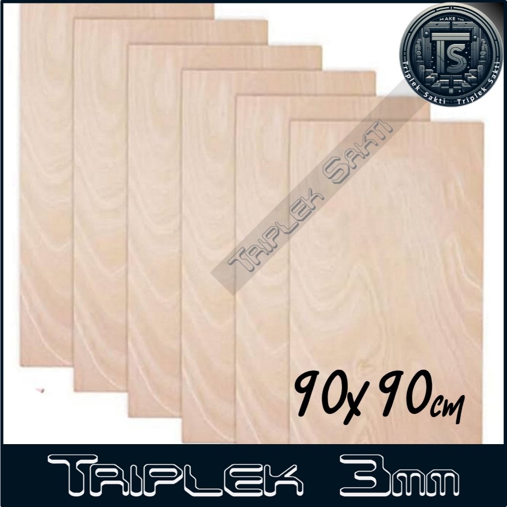 Jual Multiplek Triplek 3mm 90x90 cm ISI 2 LEMBAR ( 3 mm | 90x90cm | 90 ...