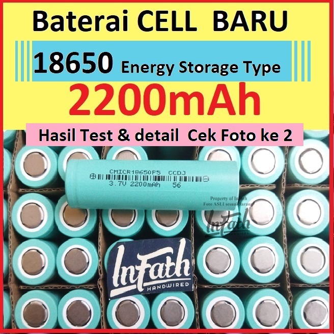 Jual InFath Baterai 18650 Lithium ion 2200mAh 2600mAh 3300mAh BARU REAL ...