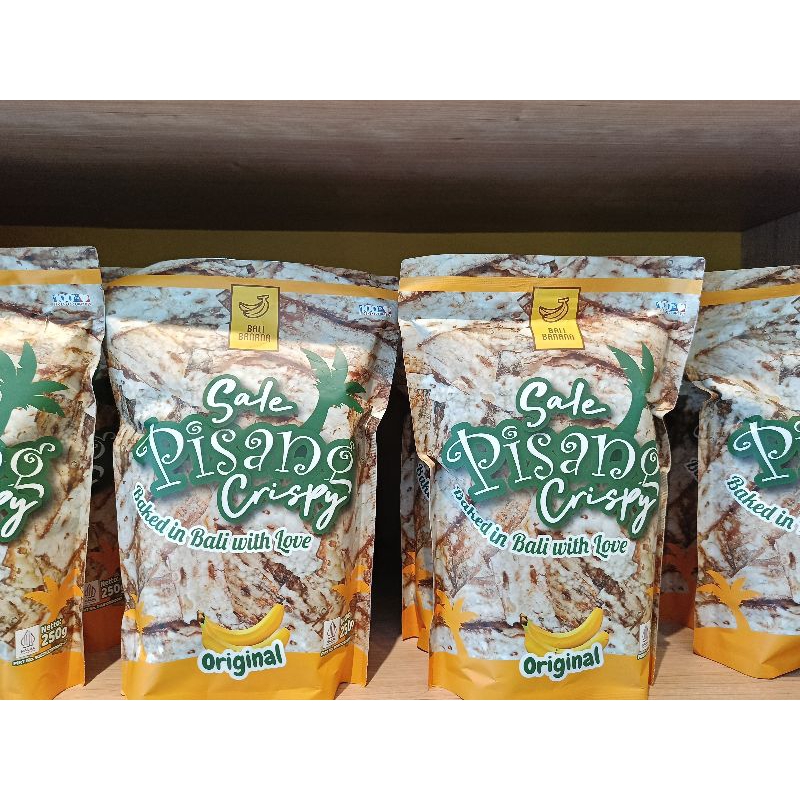 Jual SALE PISANG CRISPY BANANA 250gr OLEH OLEH ASLI KHAS BALI + BUBBLE ...
