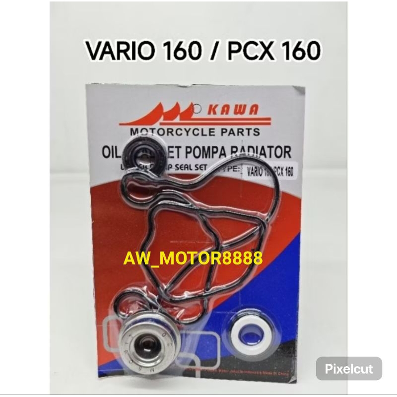 Jual SEAL SIL SET POMPA RADIATOR VARIO 160 FI / PCX 160 SEAL WATER PUMP + KARET ORING SET ...