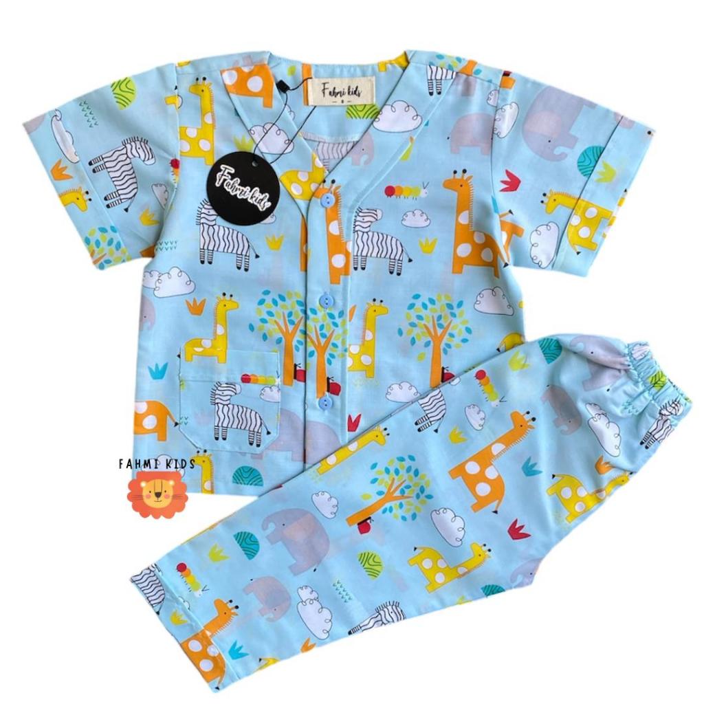 Jual Piyama Anak Premium Untuk Usia 1-10 Tahun Bahan Adem Tanpa Kerah ...