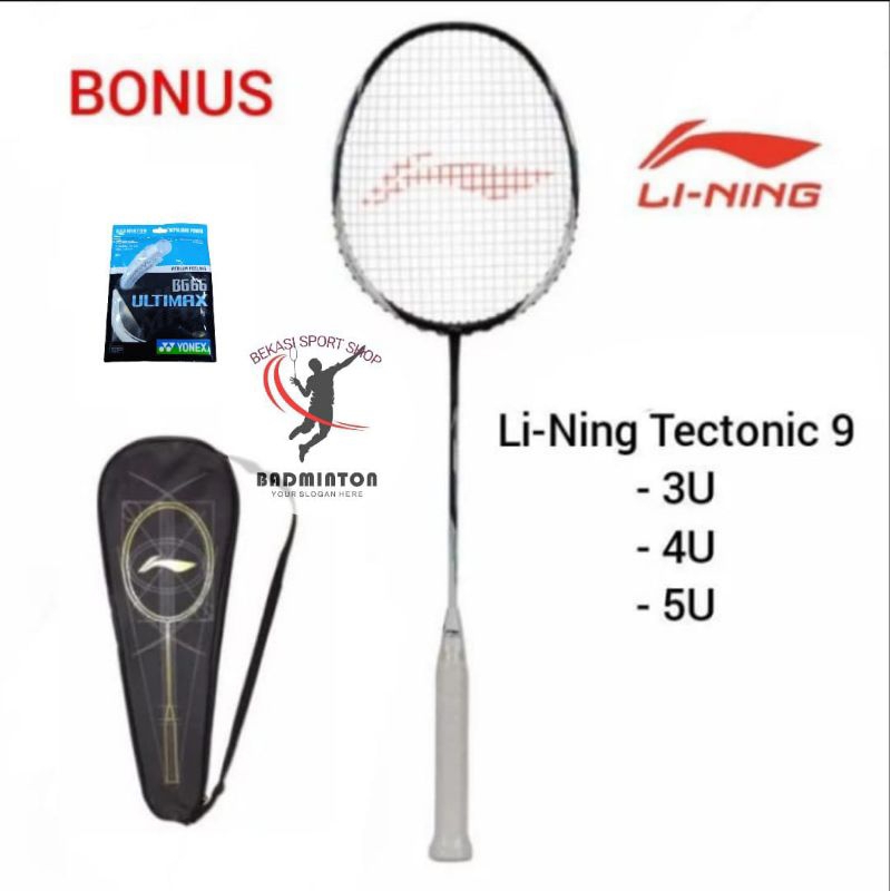 Jual Raket badminton/bulutangkis LINING TECTONIC 9 ORIGINAL | Shopee ...