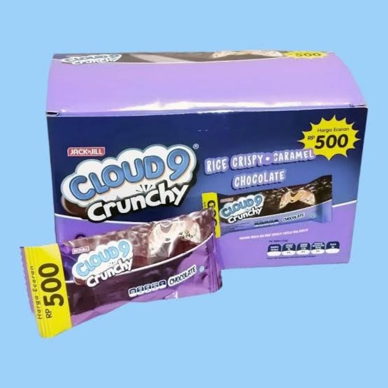 Jual Cloud 9 Crunchy crispy, caramel, chocolate 24pcs | Shopee Indonesia