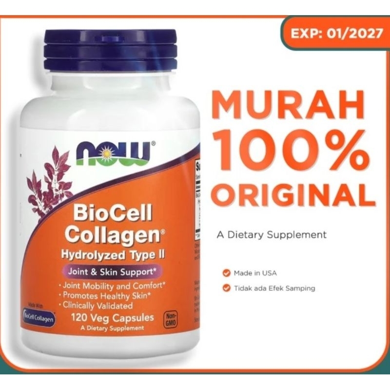 Jual Now Biocell Collagen Hydrolized Type II 120 Caps | Shopee Indonesia