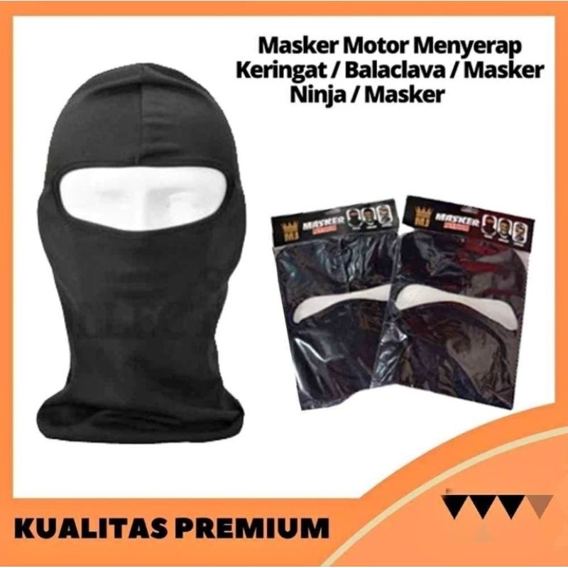 Jual Topeng Masker Ninja Hitam Polos Army full face | Shopee Indonesia