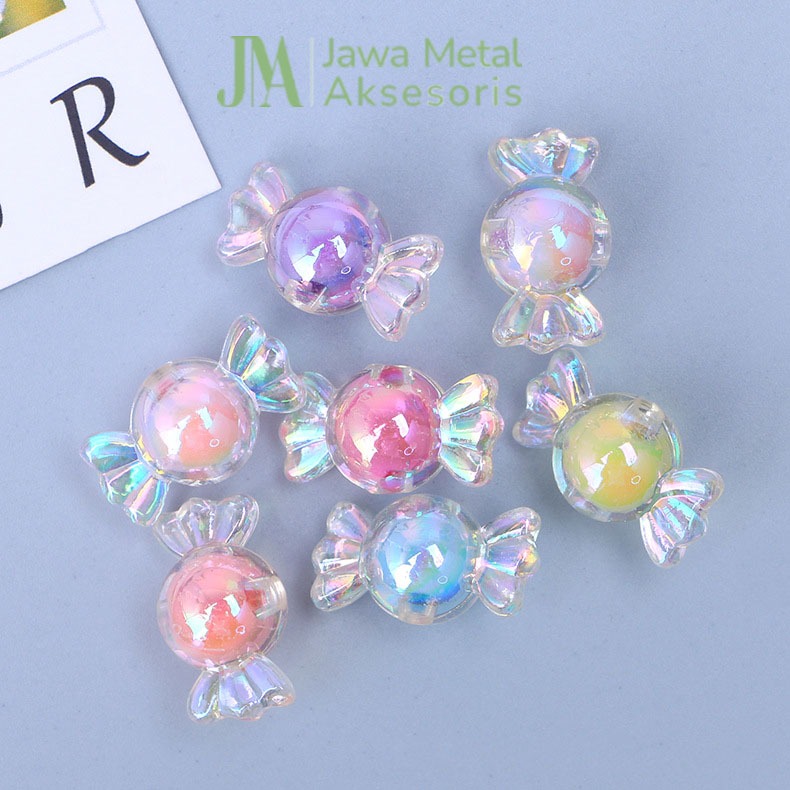 Jual Jawa Acrylic Bead Manik-Manik Mote Permen Pita Colorful DIY FY0001 ...