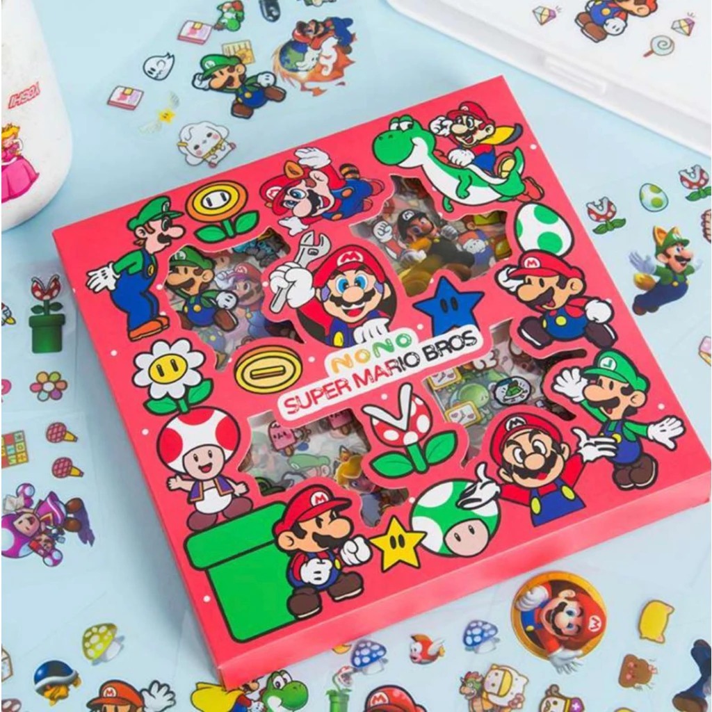 Jual BELLA Stiker 2D Box SUPER MARIO BROS / Sticker Lucu Aesthetic ...