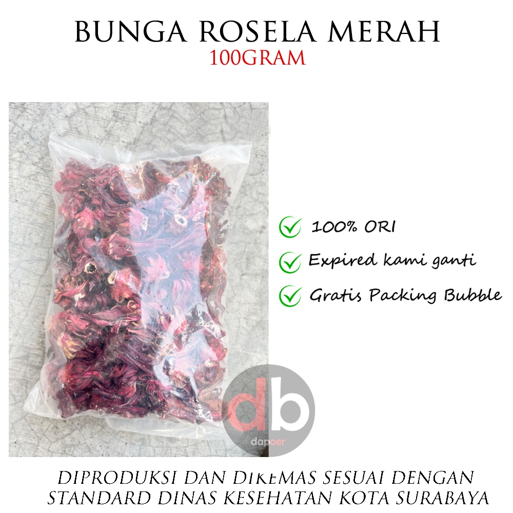 Jual Rosella Merah 100gram Teh Bunga Rosela | Shopee Indonesia