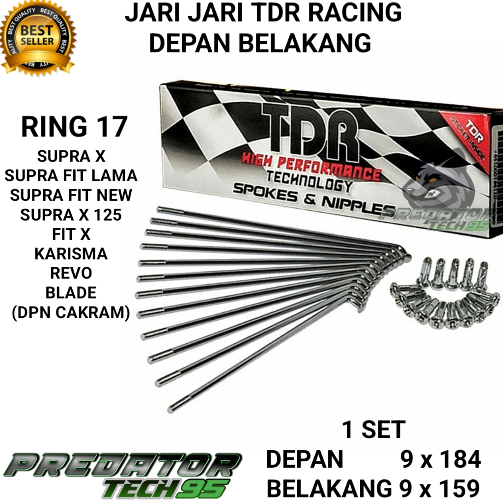 Jual JARI JARI JARI2 RUJI TDR ORIGINAL CHROME 1 SET VELG DEPAN BELAKANG ...