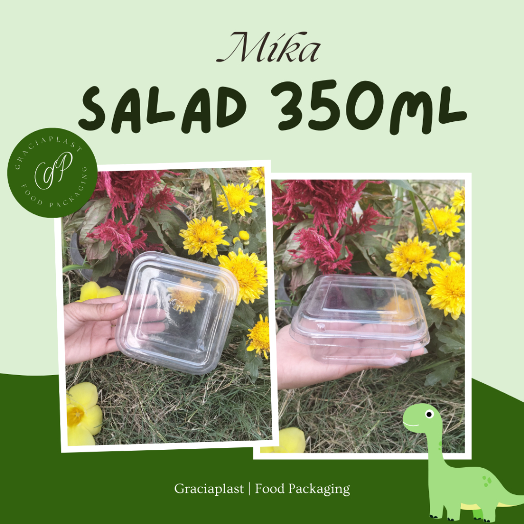 Jual MIKA SALAD KOTAK 350ML/ MIKA MPP 35/ TRAY SALAD/MIKA SALAD BENING/ MIKA SALAD BUAH MURAH ...
