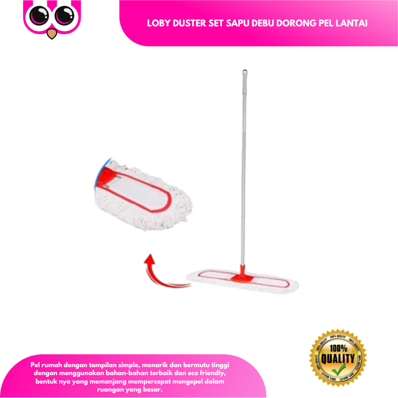 Jual LOBY DUSTER SET SAPU DEBU DORONG PEL LANTAI MOP ALAT PEMBERSIH ...