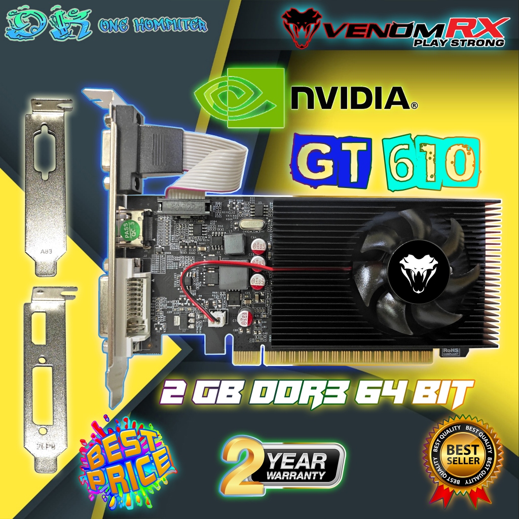 Jual Vga VenomRx Nvidia Gt 610 2Gb Ddr3 | Shopee Indonesia