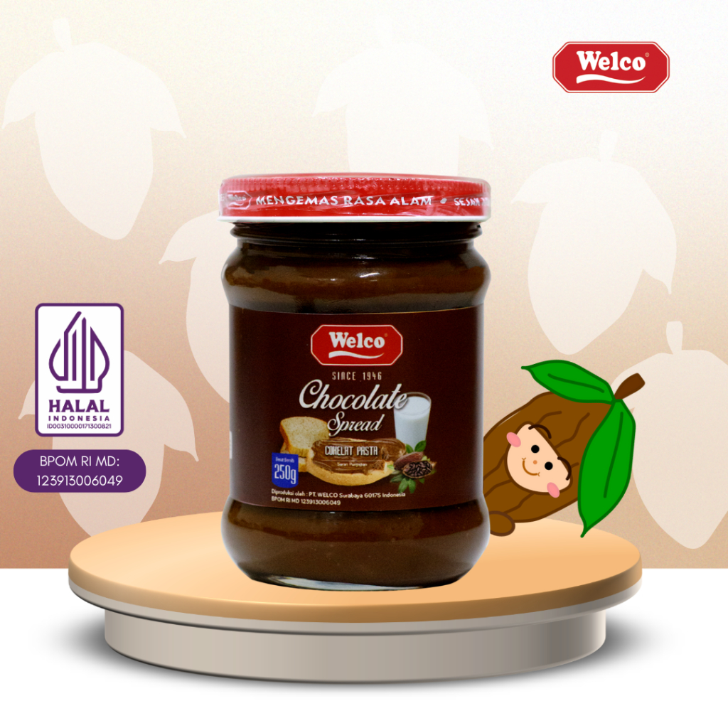 Jual Pasta Cokelat Spread Welco 250 gr /Welco Chocolate Spread 250 Gr ...