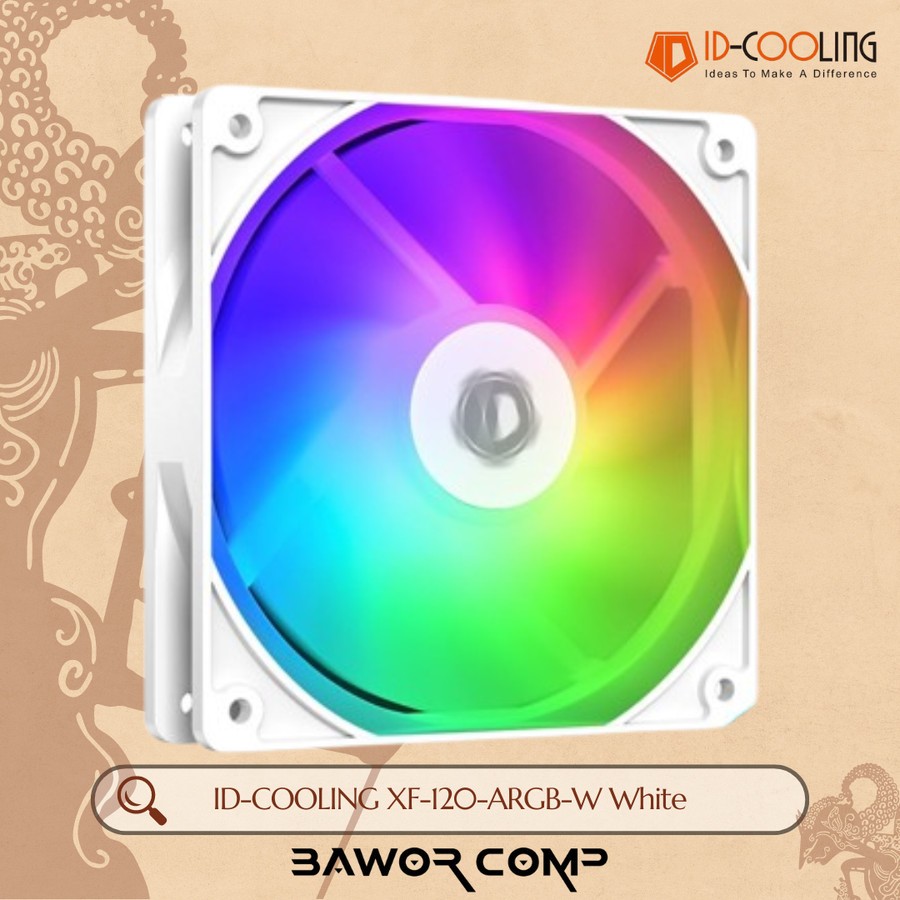Jual ID-COOLING XF 120 ARGB W 120mm White LED Sync PWM Fan | Fan 120mm ...