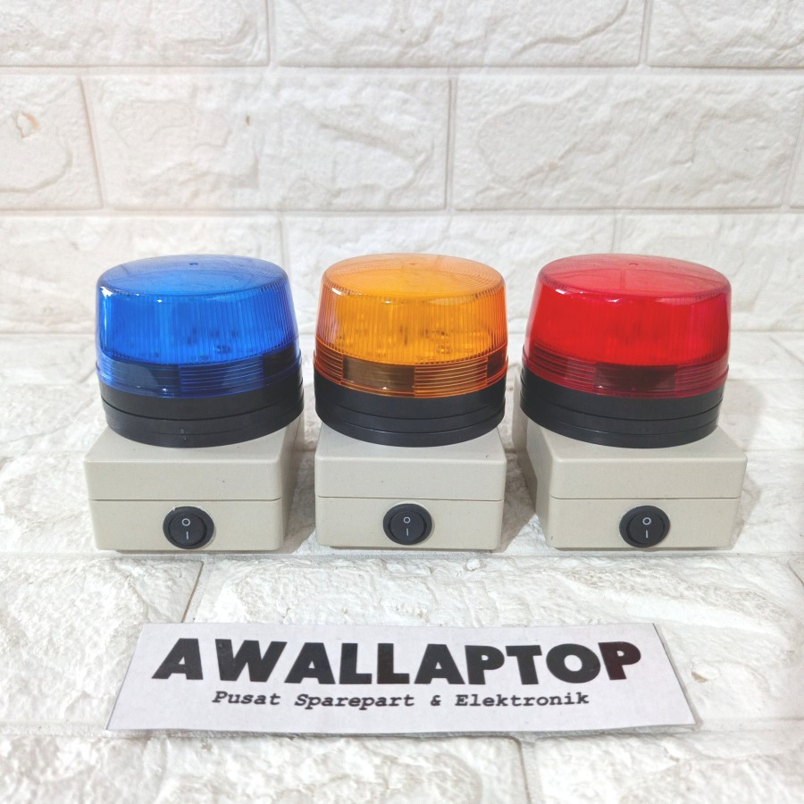 Jual lampu rotary portable 5v micro usb sirine alarm kedip flash bahaya ...