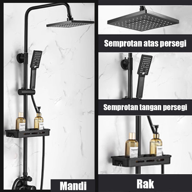 Jual SUS304 Shower Set Kamar Mandi Rain Shower/Paket Lengkap Shower ...