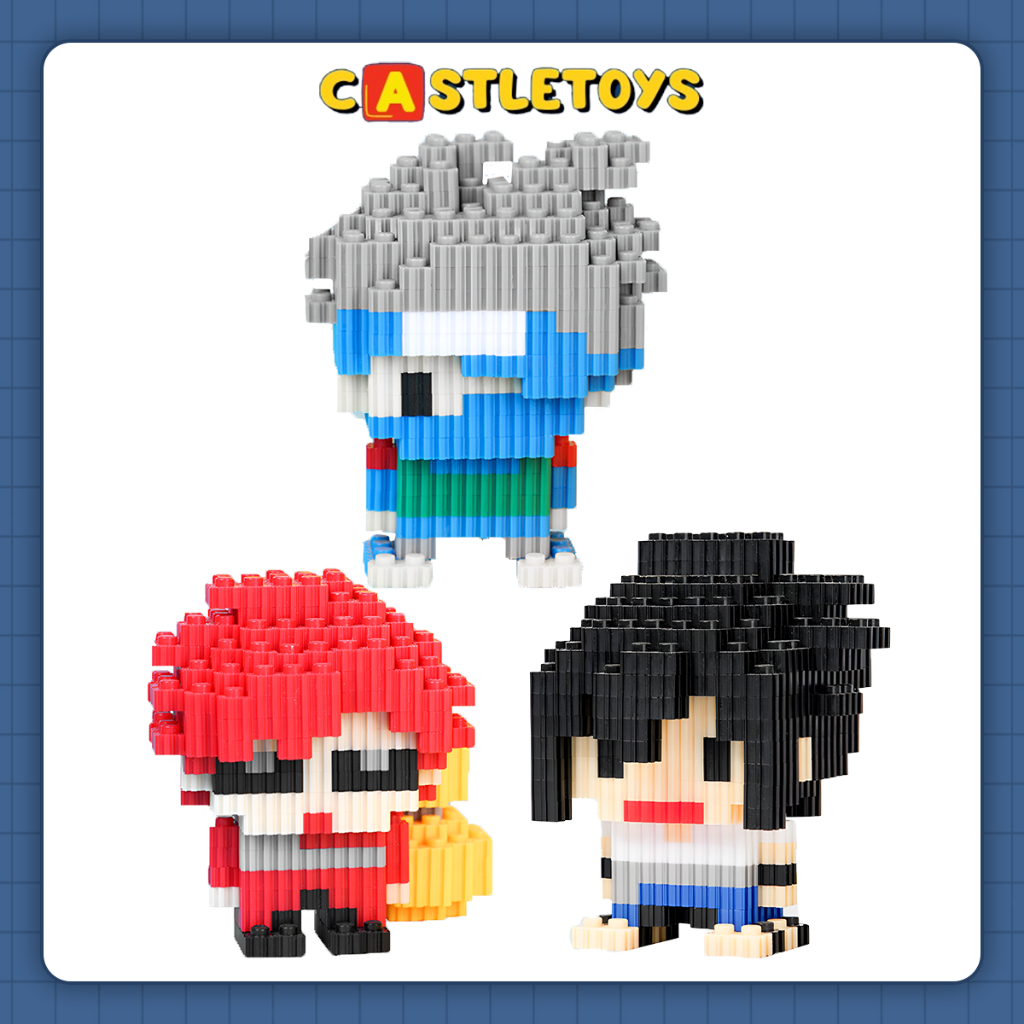 Jual Mainan Nano Blocks Mini Naruto Series 3D Model, Mainan Blok Susun ...