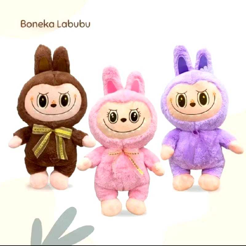 Jual 50CM Boneka Labubu the Monster soft cute toys Ukuran jumbo bahan ...