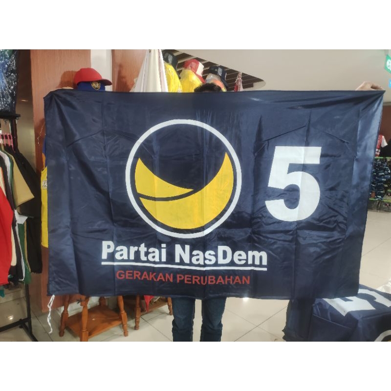 Jual bendera partai Nasdem ukuran 100cm X 150cm | Shopee Indonesia