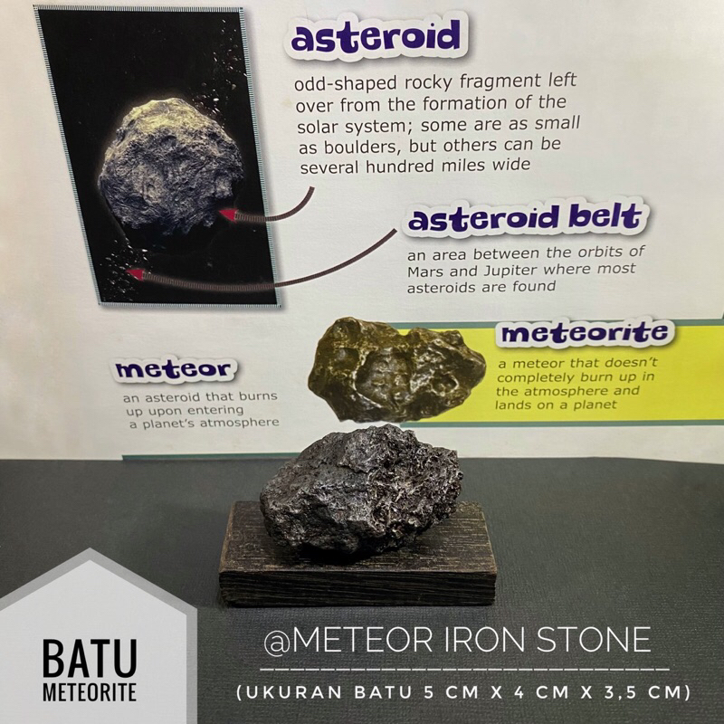 Jual Meteor Iron Stone A2 atau Meteorite atau Batu Asteroid atau Batu ...