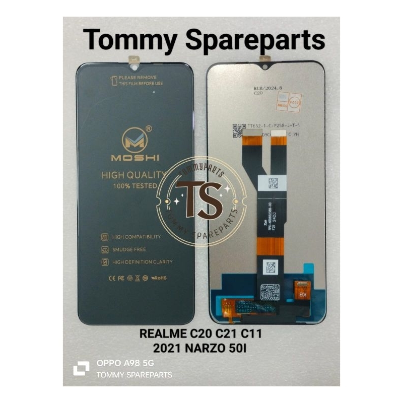 Jual LCD TOUCHSCREEN REALME C20/C21/C11 2021 NARZO 501 ORIGINAL FULL SET | Shopee Indonesia