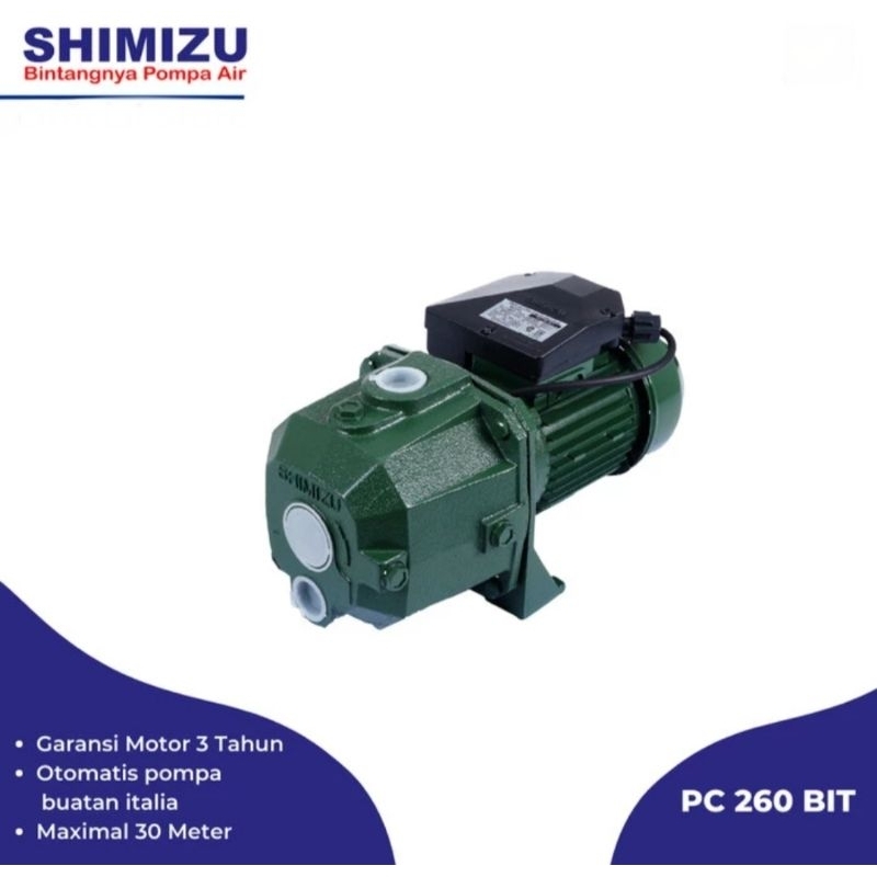 Jual SHIMIZU : PC-260 POMPA AIR JET PUMP PC 260 BIT NT SUMUR DALAM 250 WATT TANPA TABUNG MERAH ...