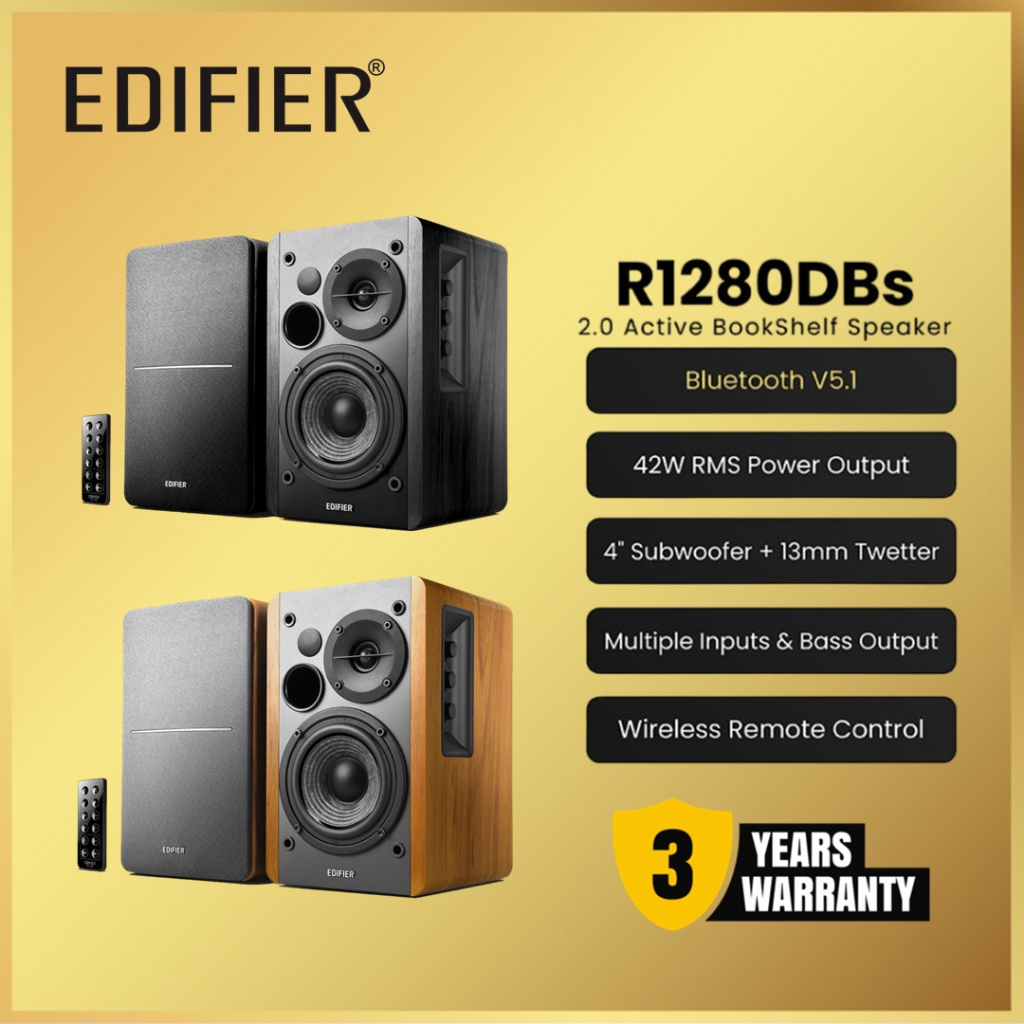 Jual Edifier R1280DBs R1280 R 1280 DBS R 1280DBS R 2.0 Active Bookshelf Speaker | Shopee Indonesia