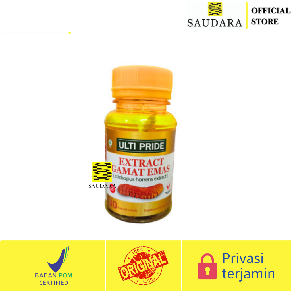 Jual Ulti Pride Extract Gamat Emas (30 Kapsul) | Shopee Indonesia