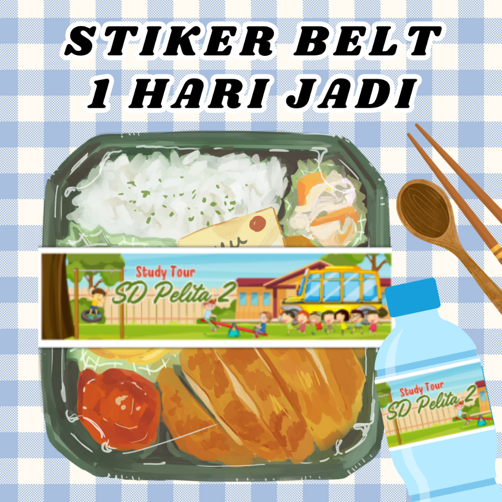Jual PAPER BELT / STIKER BELT / SEGEL BENTO NASI BOX DLL CUSTOM ...