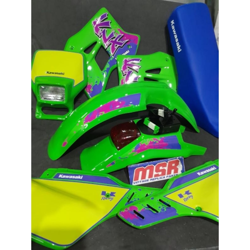 Jual BODYSET KLX150 VINTAGE LOOK CUSTOM LENGKAP CAT DAN DECAL | Shopee ...