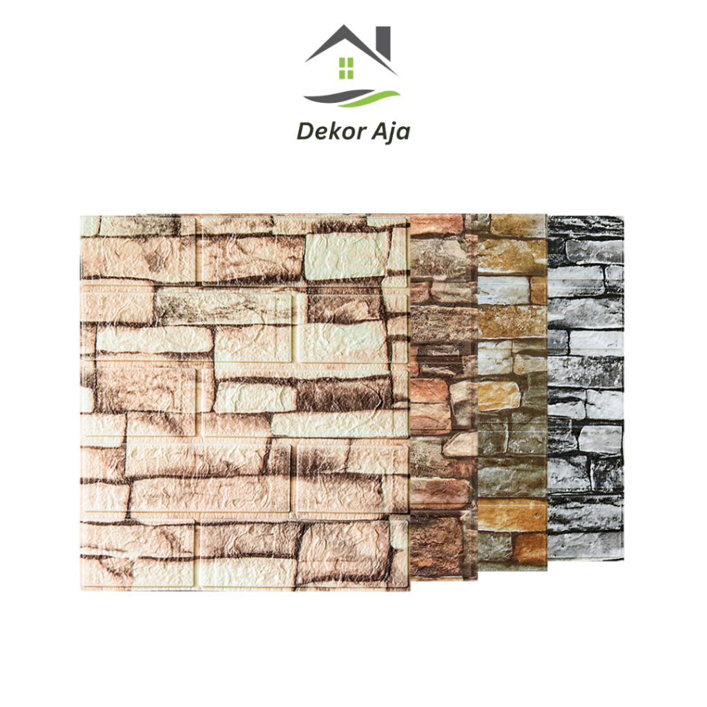 Jual WALLPAPER FOAM DINDING 3D BATU BATA / BATU ALAM ( -- + 35x38cm ...