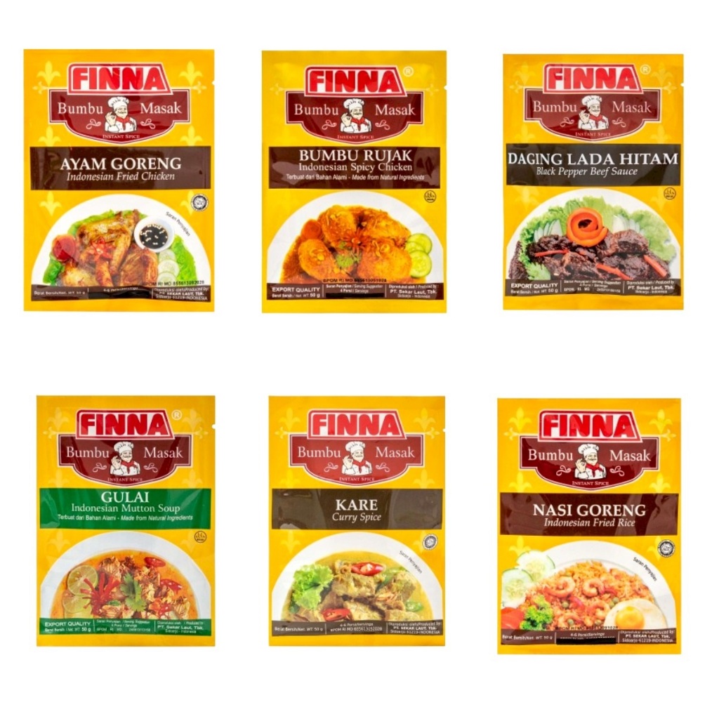 Jual FINNA BUMBU MASAK INSTANT 50GR/centraltrenggalek | Shopee Indonesia